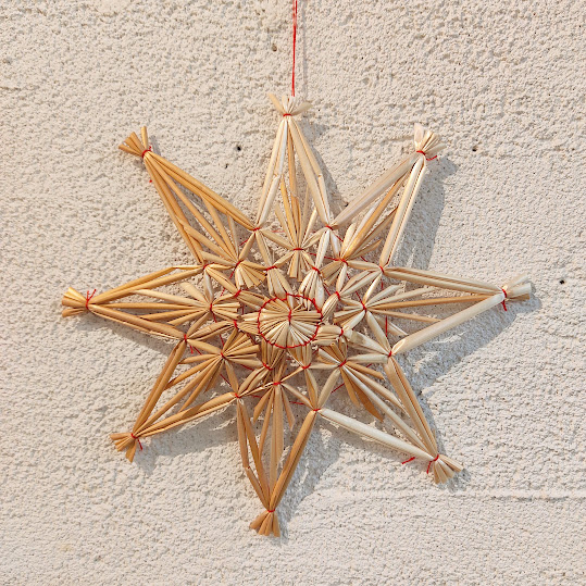 【楽天市場】クリスマスをやさしく彩る ストローオーナメント 3枚入RD おしゃれ 麦わら インテリア クリスマス ツリー クリスマス ...