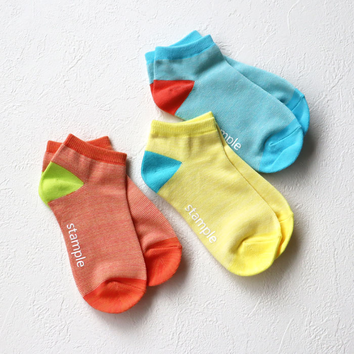 【楽天市場】【2025春夏新作】stample スタンプル スーンボーダー アンクルソックス 3足組 靴下 キッズ 男の子 履きやすい おしゃれ かわいい 滑り止め くつ下 すべり止め キッズ ...