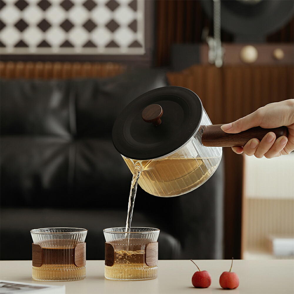 【楽天市場】「新作」IwaiLoft 耐熱ガラス ポット 700ml 横側 持ち手 持ちやすい ティーポット 水出し 上質SUSステンレスフィルター 出汁取り 小さなお鍋 インコーヒーボトル ...