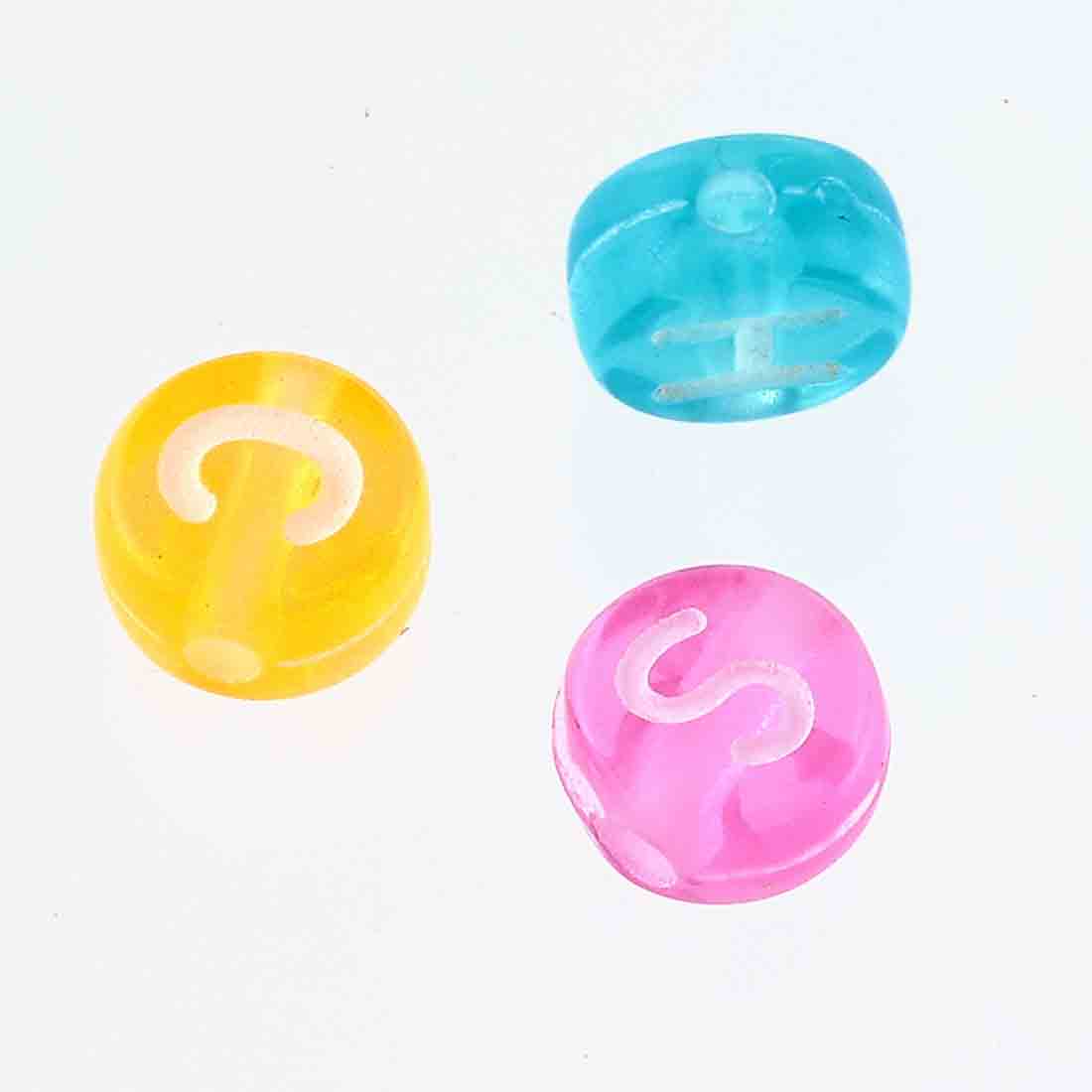 【楽天市場】アルファベット ビーズ 丸 カラフル ミックス 透け感有 7mm 500個 セット アクセサリー パーツ ハンドメイド 手芸 ...