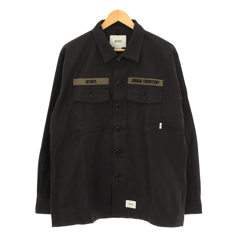 【楽天市場】【美品】 WTAPS / ダブルタップス | BUDS/LS/COTTON. SATIN / 202BRDT-SHM01 ミリタリーシャツ ジャケット | 2 | チャコール ...