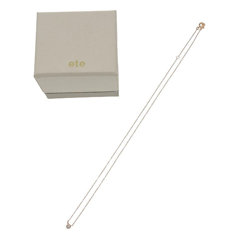 【楽天市場】【美品】 ete / エテ | K18 0.06ct 一粒ダイヤモンド ネックレス | ゴールド | レディース：KLD 楽天市場店