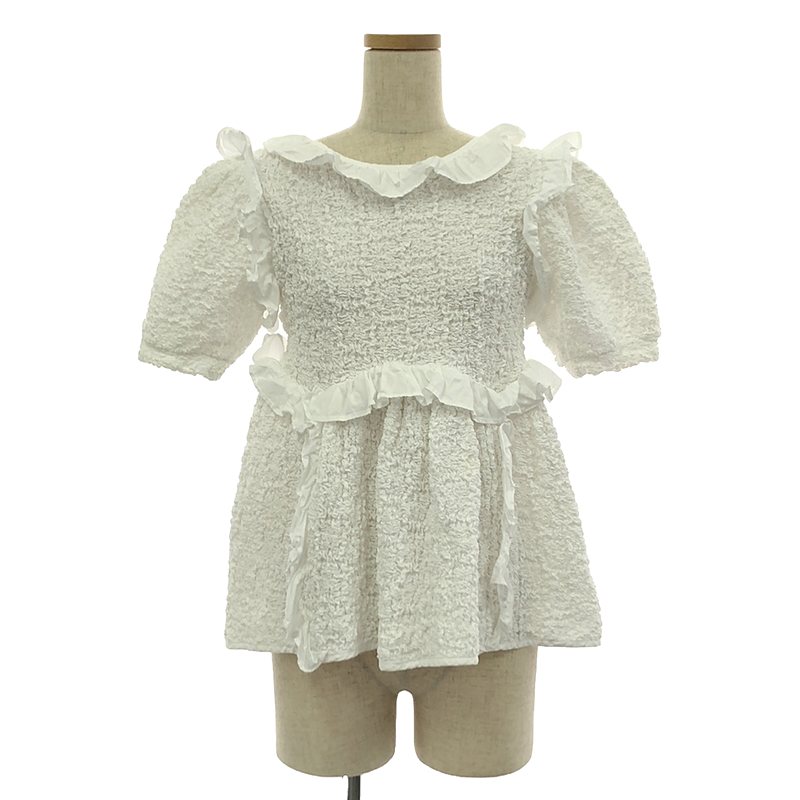 【楽天市場】Cecilie Bahnsen / セシリーバンセン | Capri Top フリルブラウス | UK8 | ホワイト ...