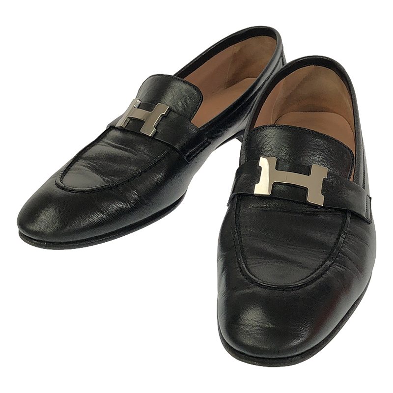 【楽天市場】HERMES / エルメス | Hロゴ モカシンパリ ローファー | 38 | ブラック/シルバー | レディース：KLD 楽天市場店