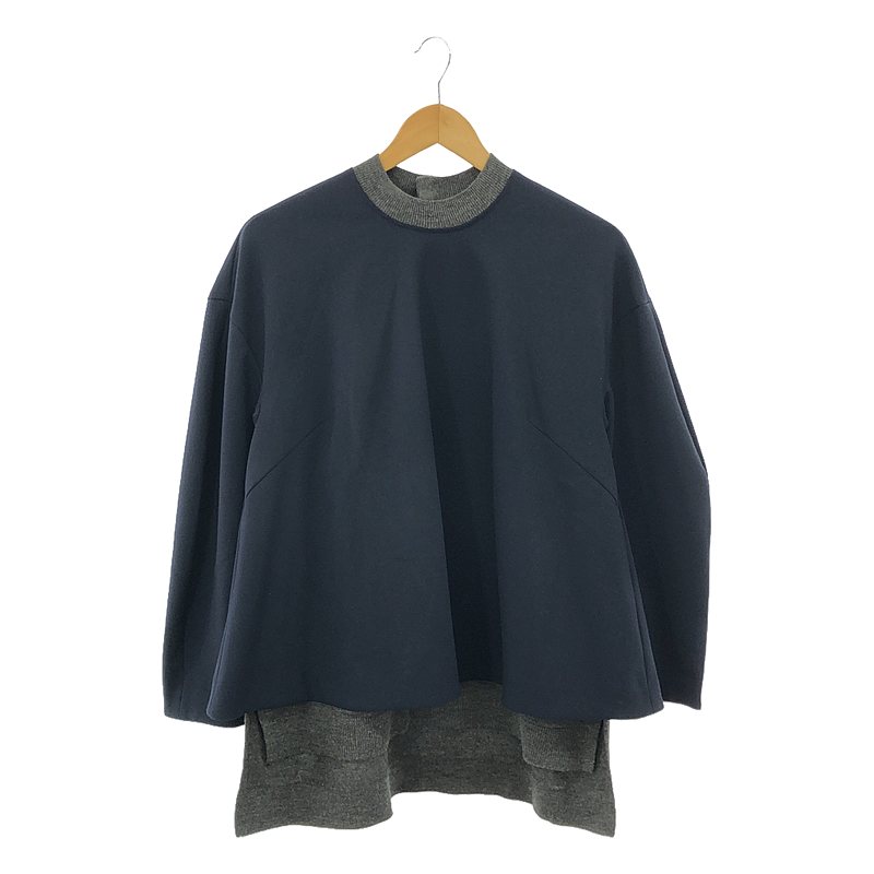【楽天市場】【美品】 ENFOLD / エンフォルド | 2023AW | KNIT-LAYERED PULLOVER 切り替え レイヤード ニット | 38 | ネイビー | レディース ...