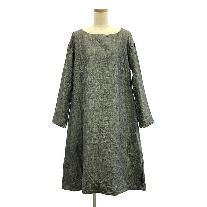 【楽天市場】45r / フォーティファイブアール | コットン ノーカラー デニム ワンピース | S | ブルー | レディース：KLD 楽天市場店