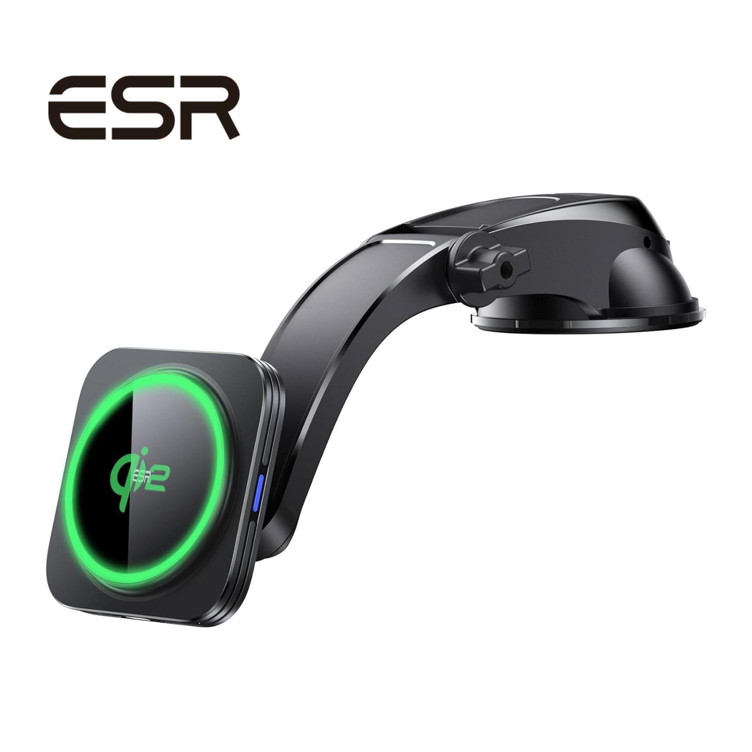 【楽天市場】ESR Qi2 15W充電 magsafe 車載 スマホホルダー Qi2認定magsafe充電器 ダッシュボードワイヤレス車載充電器 スマホスタンド 車用 マグセーフ充電器 急速 ...