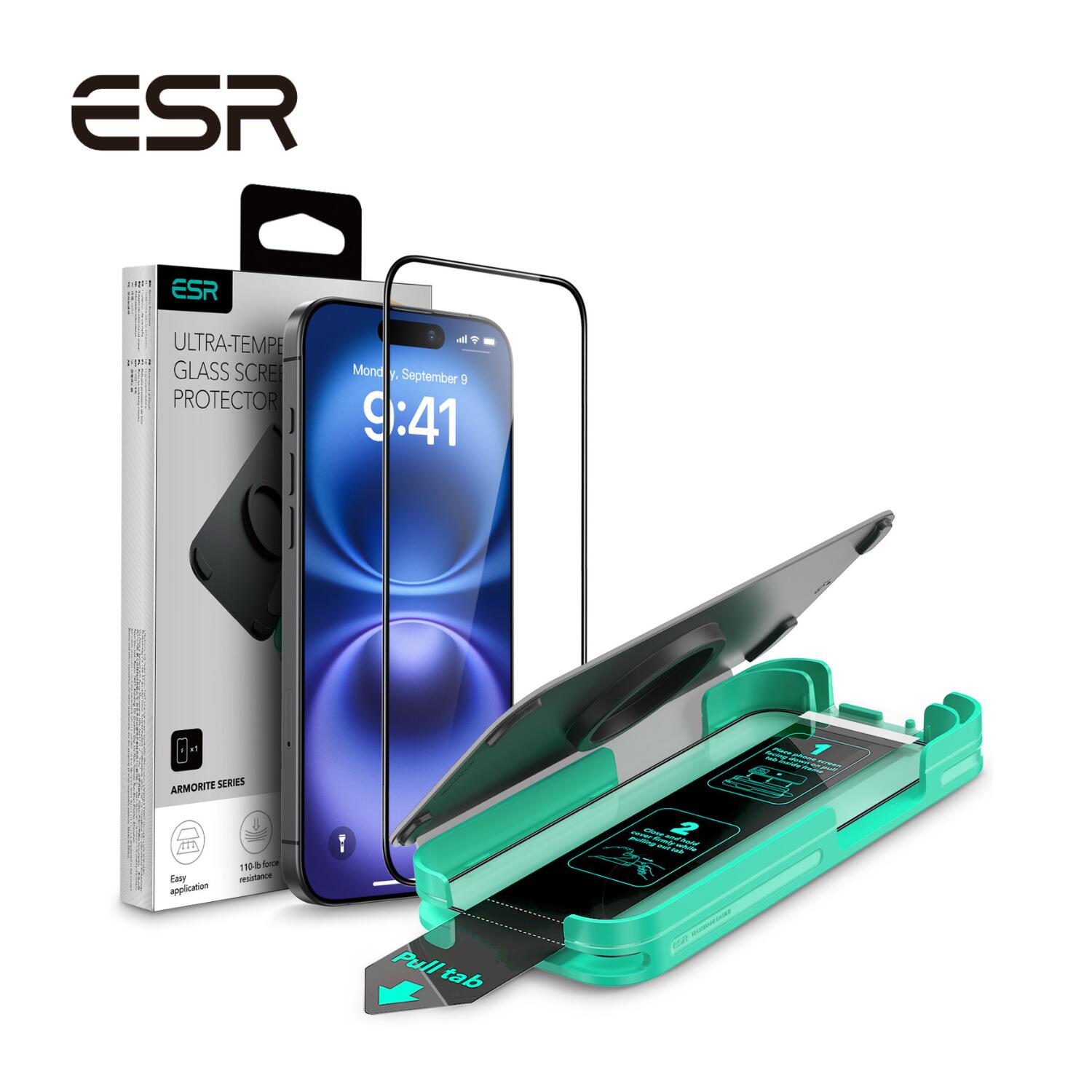 【楽天市場】ESR iPhone 16/15 / 16 Plus / 16 Pro / 16 Pro Max Armorite 保護フィルム ...