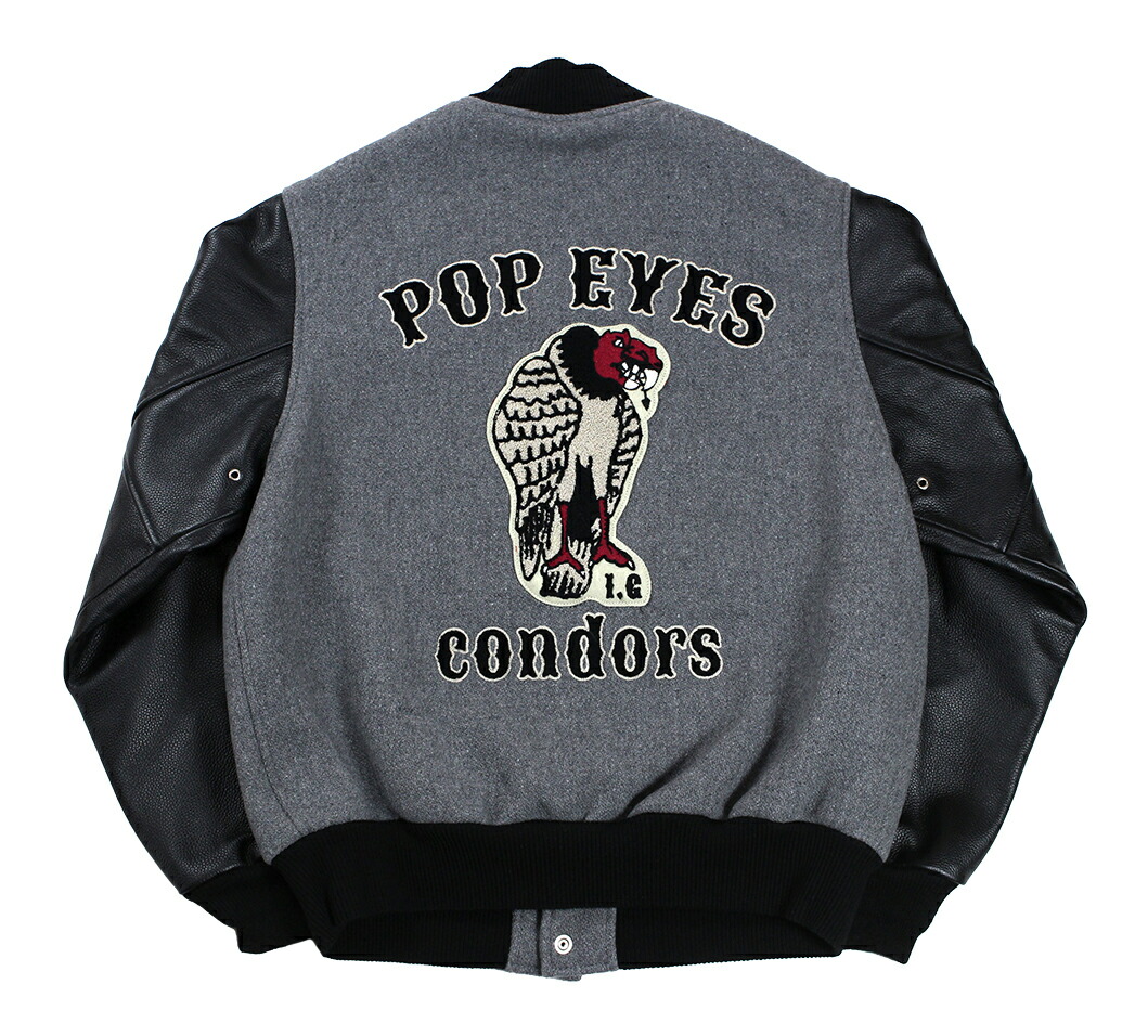 【楽天市場】POP EYES [-PPE CONDORS CLUB JACKET- GRY size.M,L,XL]：KNOCK 楽天市場店