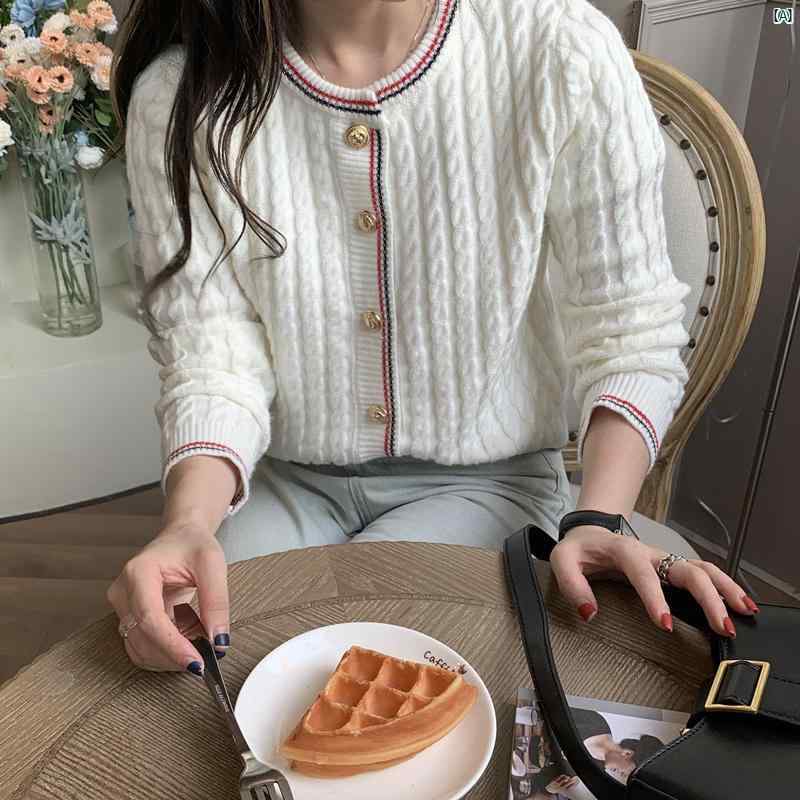 【楽天市場】レディース ファッション おしゃれ 海外風 レディース ジェントル ウィンド カーディガンジャケット ホワイト ニット セーター ...