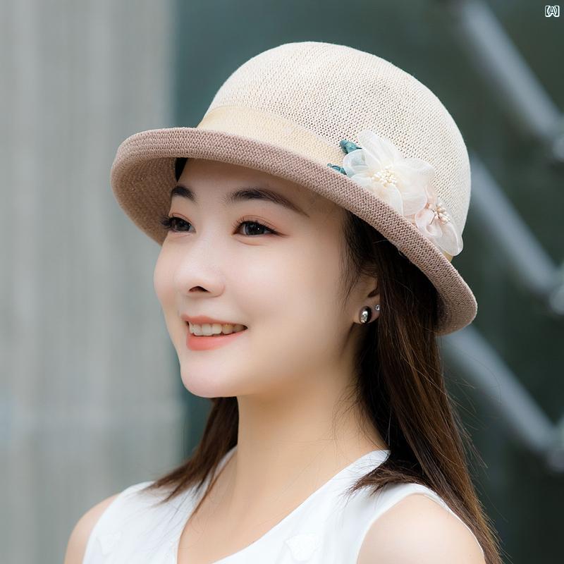【楽天市場】レディース 大人 お母さん ママ 買い物 外出 ハット エレガント バケット 帽子 春夏 日焼け防止 サンハット マザー：kn ...