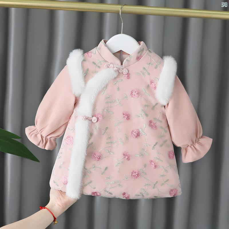 【楽天市場】キッズ キッズ用品 子供用品 キッズファッション ドレス ワンピース かわいい キュート 海外風 ガールズ 韓服 冬服 西洋 女 ...