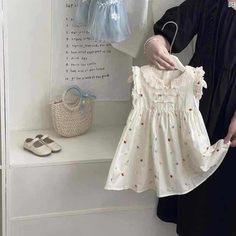 【楽天市場】キッズ キッズ用品 子供用品 キッズファッション ドレス ワンピース かわいい キュート 海外風 女 夏 中国 刺繍 ドレス ...