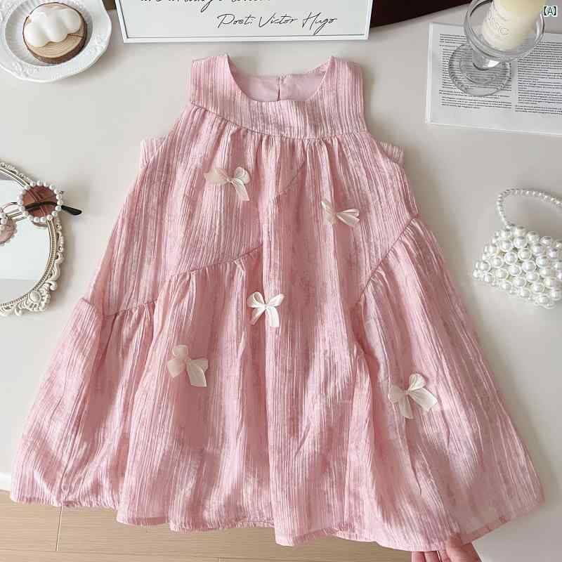 【楽天市場】キッズ キッズ用品 子供用品 キッズファッション ドレス ワンピース かわいい キュート 海外風 夏 韓国 リボン ドレス ...