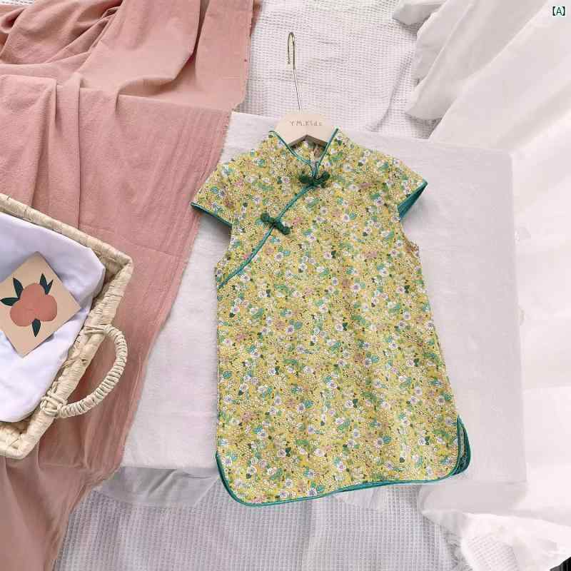 【楽天市場】キッズ キッズ用品 子供用品 キッズファッション ドレス ワンピース かわいい キュート 海外風 少女 サマー ドレス 中華風 ...