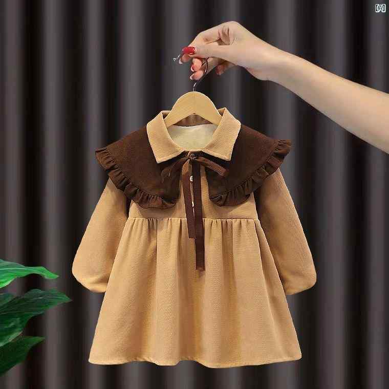 【楽天市場】キッズ キッズ用品 子供用品 キッズファッション ドレス ワンピース かわいい キュート 海外風 女 秋冬 休暇 2点セット ...