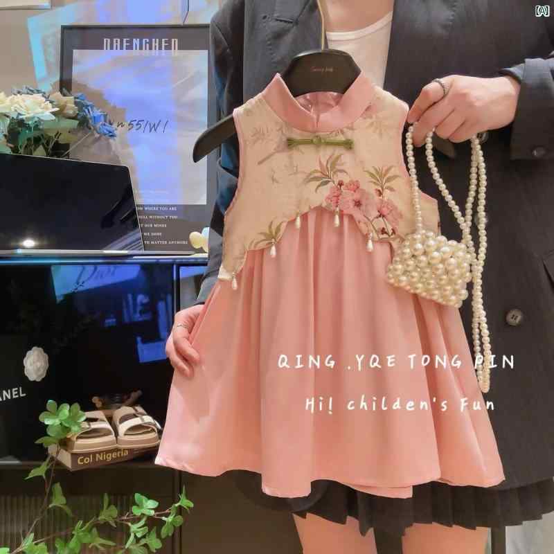 【楽天市場】キッズ キッズ用品 子供用品 キッズファッション ドレス ワンピース かわいい キュート 海外風 女 中華風 ドレス 夏 漢服 ...