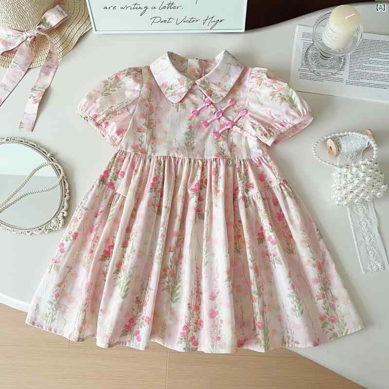 【楽天市場】キッズ キッズ用品 子供用品 キッズファッション ドレス ワンピース かわいい キュート 海外風 ガールズ 夏 韓国 花柄 ドレス ...