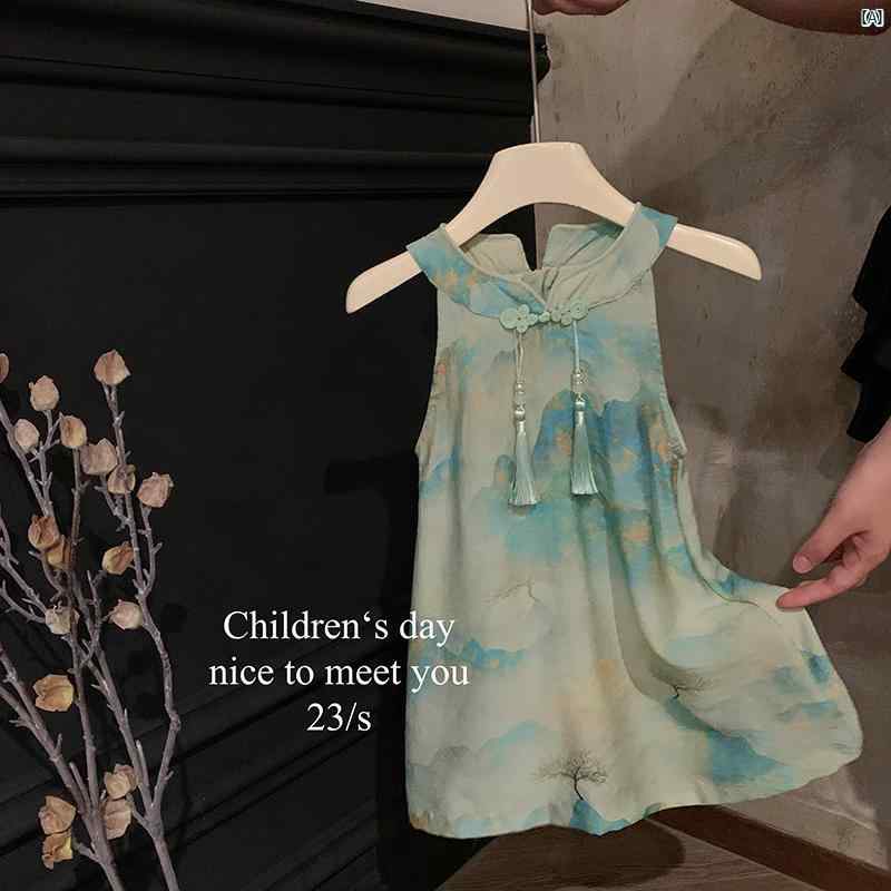 【楽天市場】キッズ キッズ用品 子供用品 キッズファッション ドレス ワンピース かわいい キュート 海外風 女 レトロ ドレス 夏 薄手 ...