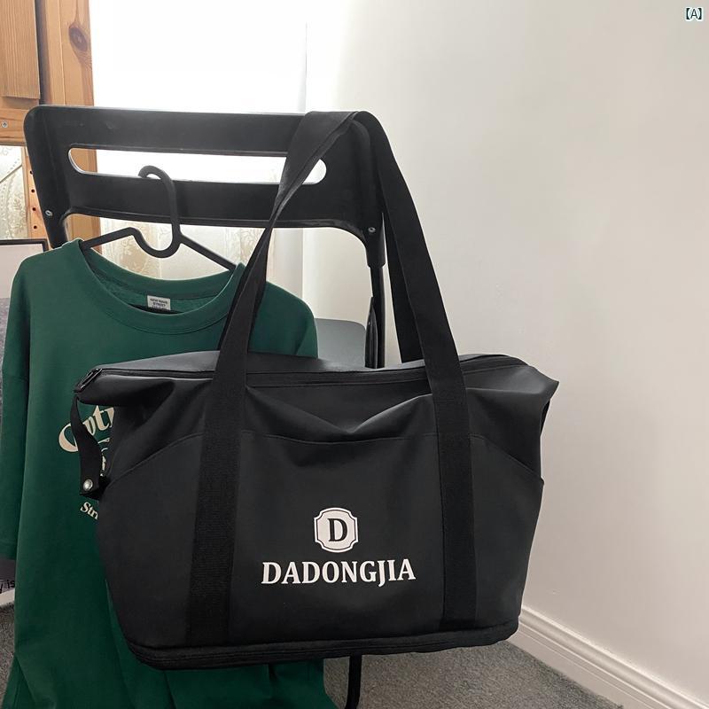 【楽天市場】レディース 防水 乾 湿 分離 トラベル バッグ 拡張 可能大容量短 距離 出張 荷物 収納 スポーツフィットネス：kn.ow ...