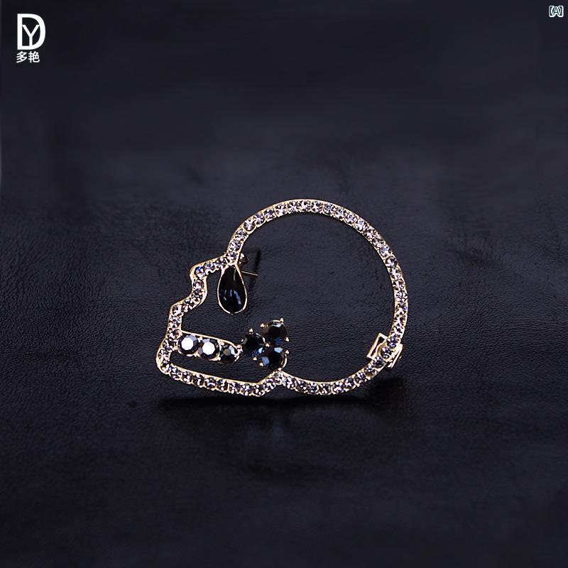 【楽天市場】バッジ ブローチ パンク アート スカル コサージュ メンズレディース コート スーツ アクセサリー：kn.ow department