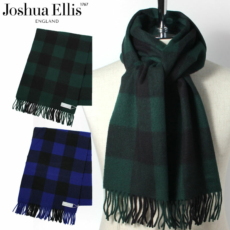 【楽天市場】〈Joshua Ellis ジョシュアエリス〉カシミヤ バッファローチェック マフラー CASHMERE SCAVES ...