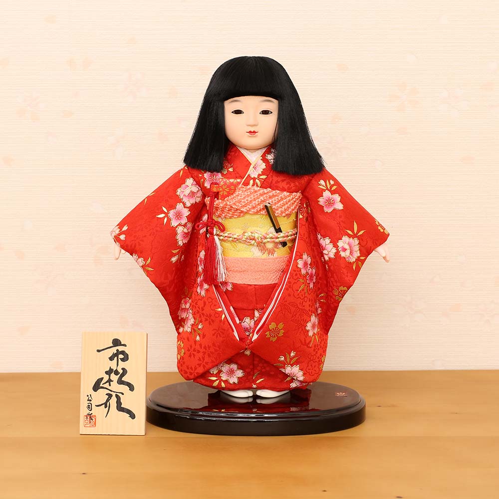 【楽天市場】市松人形 齊藤公司作 6号 上頭 金彩友禅 6b-09a-j 雛人形 ひな人形 初節句 お祝い：人形広場 雛人形・五月人形専門店