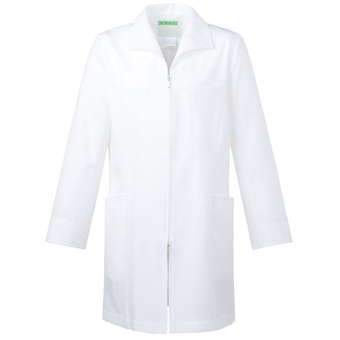 【楽天市場】ドクターコート カゼン 白衣 医療 128-90 レディース 長袖 ハーフコート ジップアップ 白 KAZEN 看護師 病院：BiZTIME（ビズタイム）