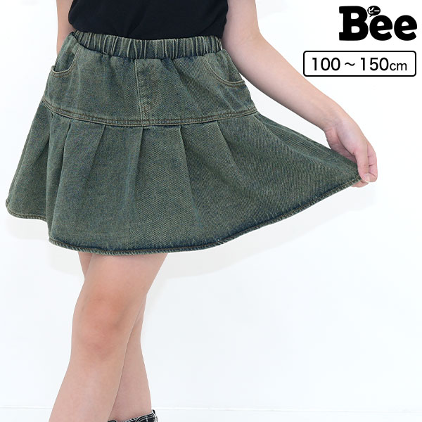 【楽天市場】インナーパンツ付きデニムスカート 子供服 キッズ ジュニア 女の子 無地 ミニ丈 プリーツ シンプル 100cm 110cm 120cm 130cm 140cm 150cm：韓国 ...