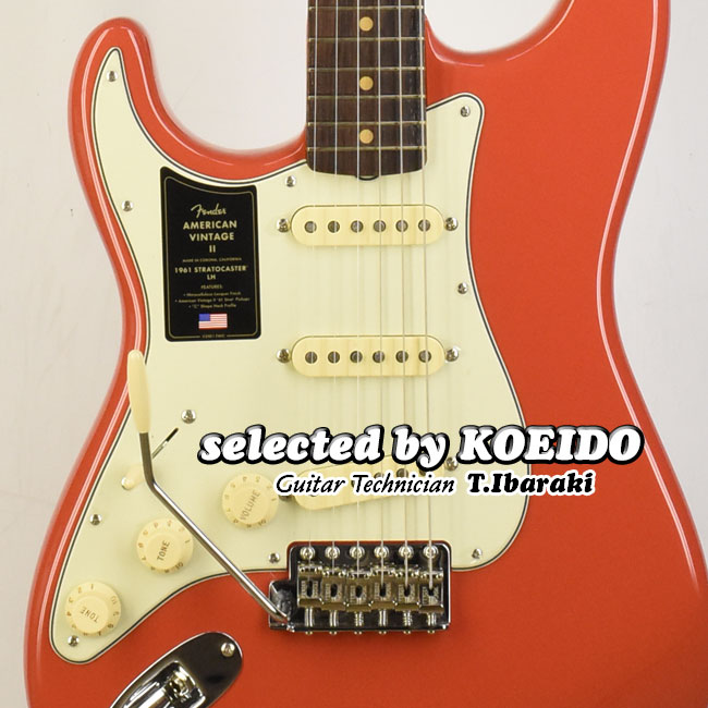 【楽天市場】Fender American Vintage II 1961 Stratocaster Left Hand Fiesta Red ...
