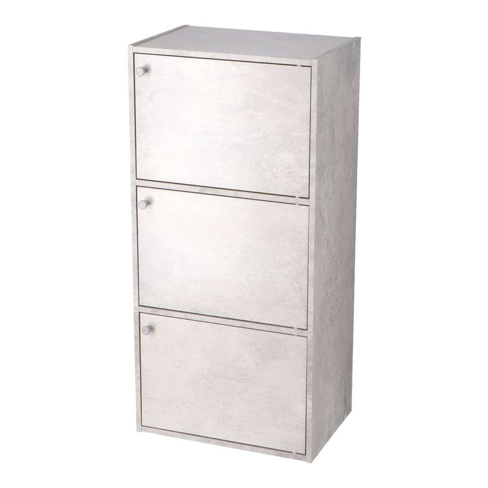 【楽天市場】【7/20(日)限定 抽選で最大100%ポイントバック 要エントリー】コーナンオリジナル LIFELEX 3ドアボックス グレー大理石調 β3段：コーナンeショップ 楽天市場店