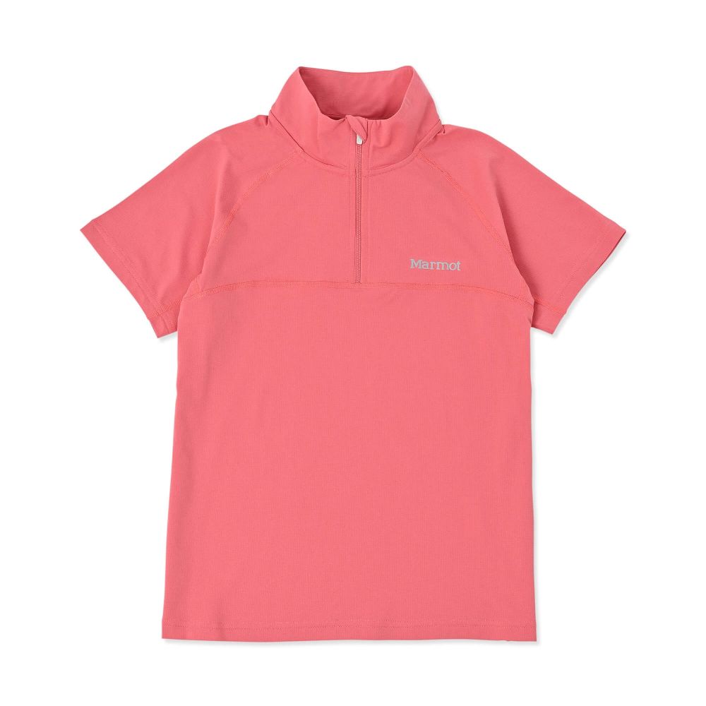 【楽天市場】NEW! Marmot マーモット / ウィメンズクライムスキンハーフジップショートスリーブ / カラー：C007（PINK） / Ws Climb Skin Half-Zip S ...