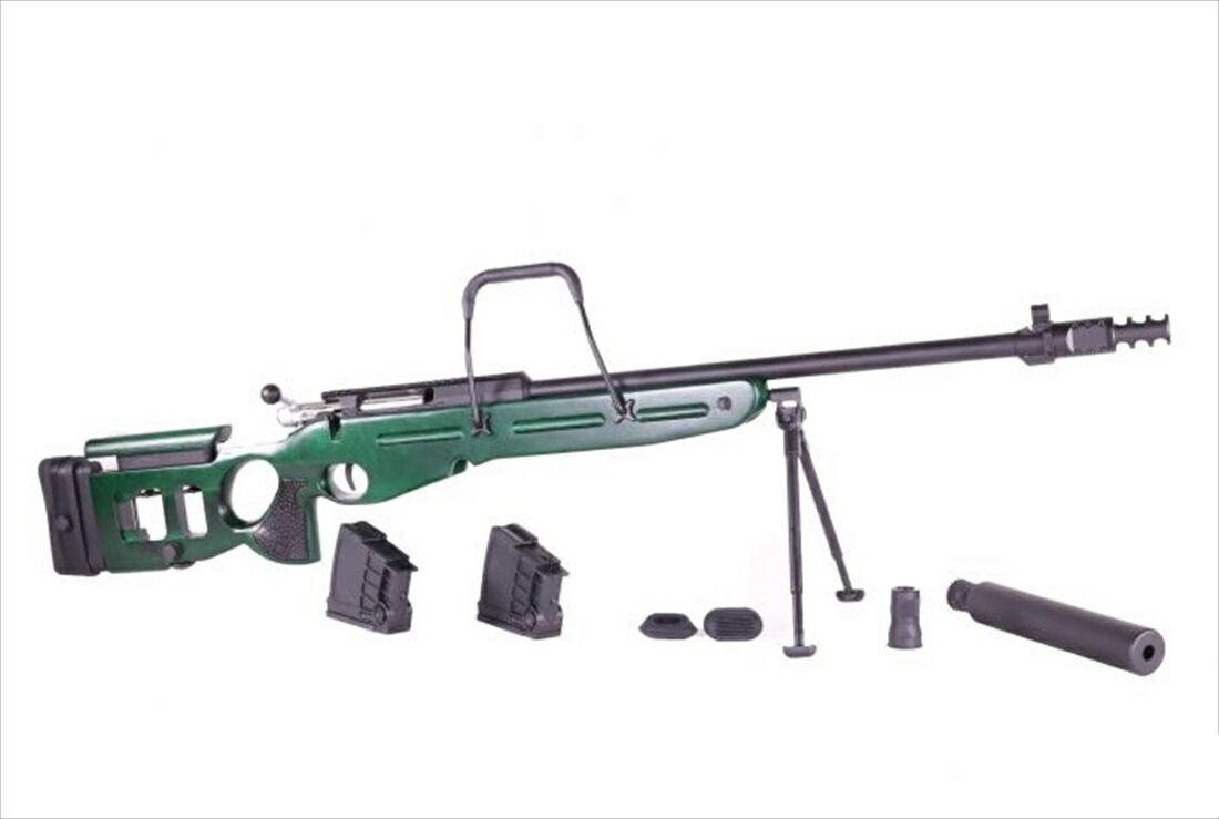 【楽天市場】Raptor SV98 SV-98 DX スナイパー ライフル エアーコッキング 木製ストック フルメタル 狙撃銃 エアガン 18 ...