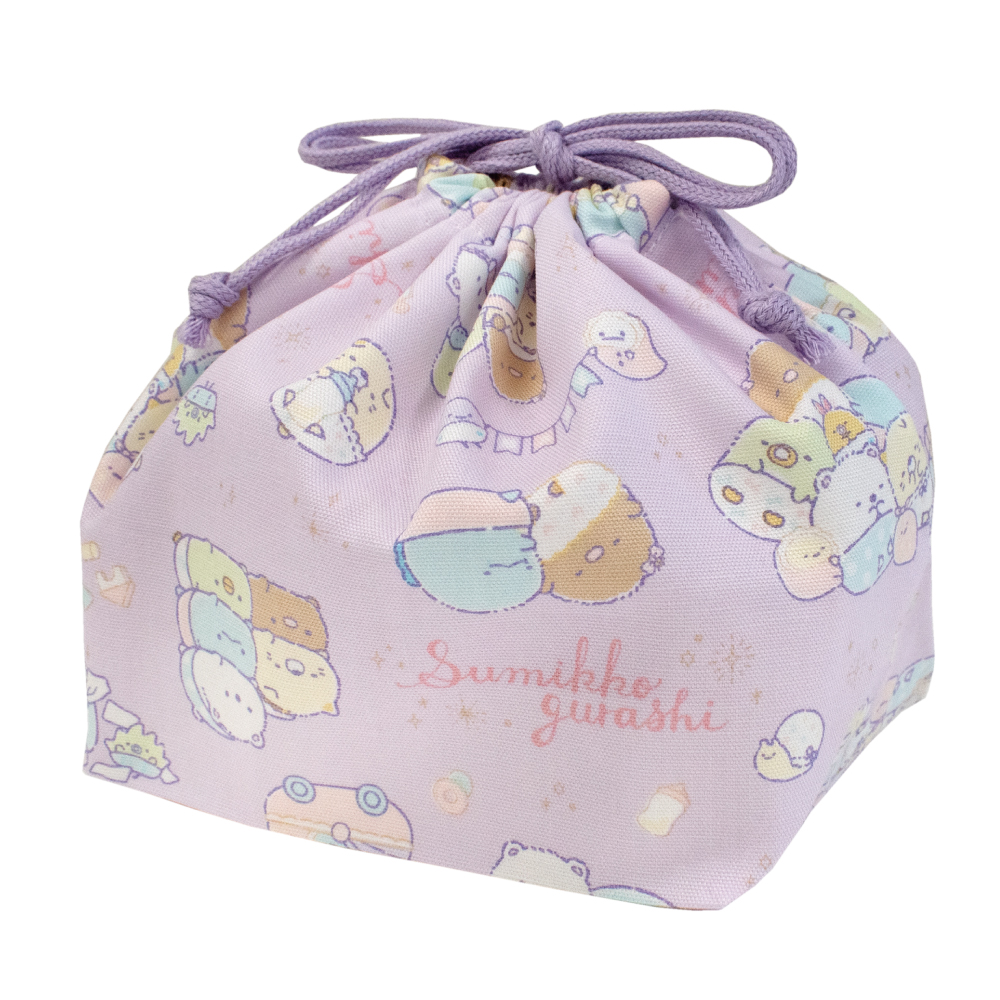 【楽天市場】【すみっコぐらし】ランチ巾着 お弁当袋 お弁当入れ 巾着 弁当 袋入れ 手作り 入園 入学 通園 通学 キャラクター グッズ 給食 ...