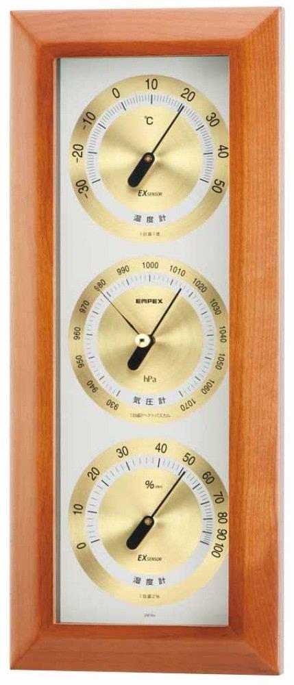 【楽天市場】EMPEX(エンペックス気象計) 天然木 アトモス気象計 掛け型 BM-727：ここでまーと 楽天市場店