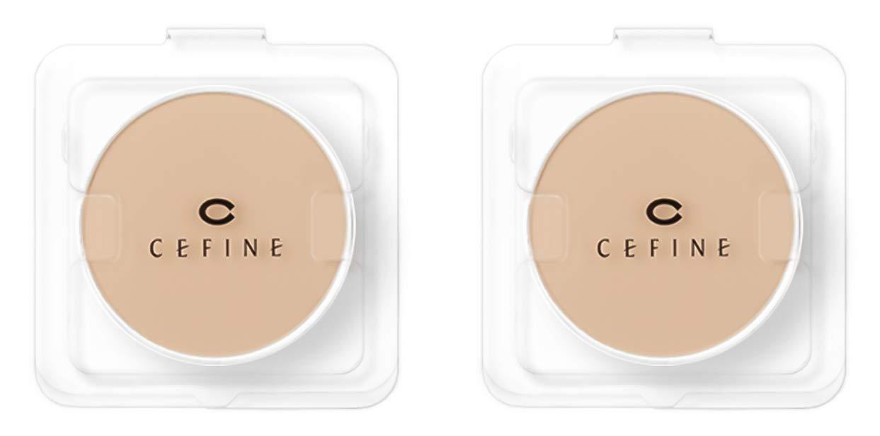 【楽天市場】CEFINE セフィーヌ シルクウェットパウダー ファンデーション パウダーファンデーション レフィル カバー力 シルク肌 (OC120, 2個セット)：ここでまーと 楽天市場店