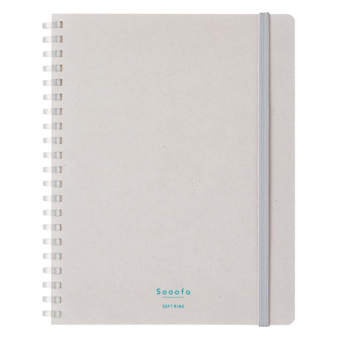 【楽天市場】コクヨ(KOKUYO) ノート ソフトリングノート Sooofa B6 変形 4mm方眼 ライトグレー ス-SE748S4-LM：ここでまーと 楽天市場店