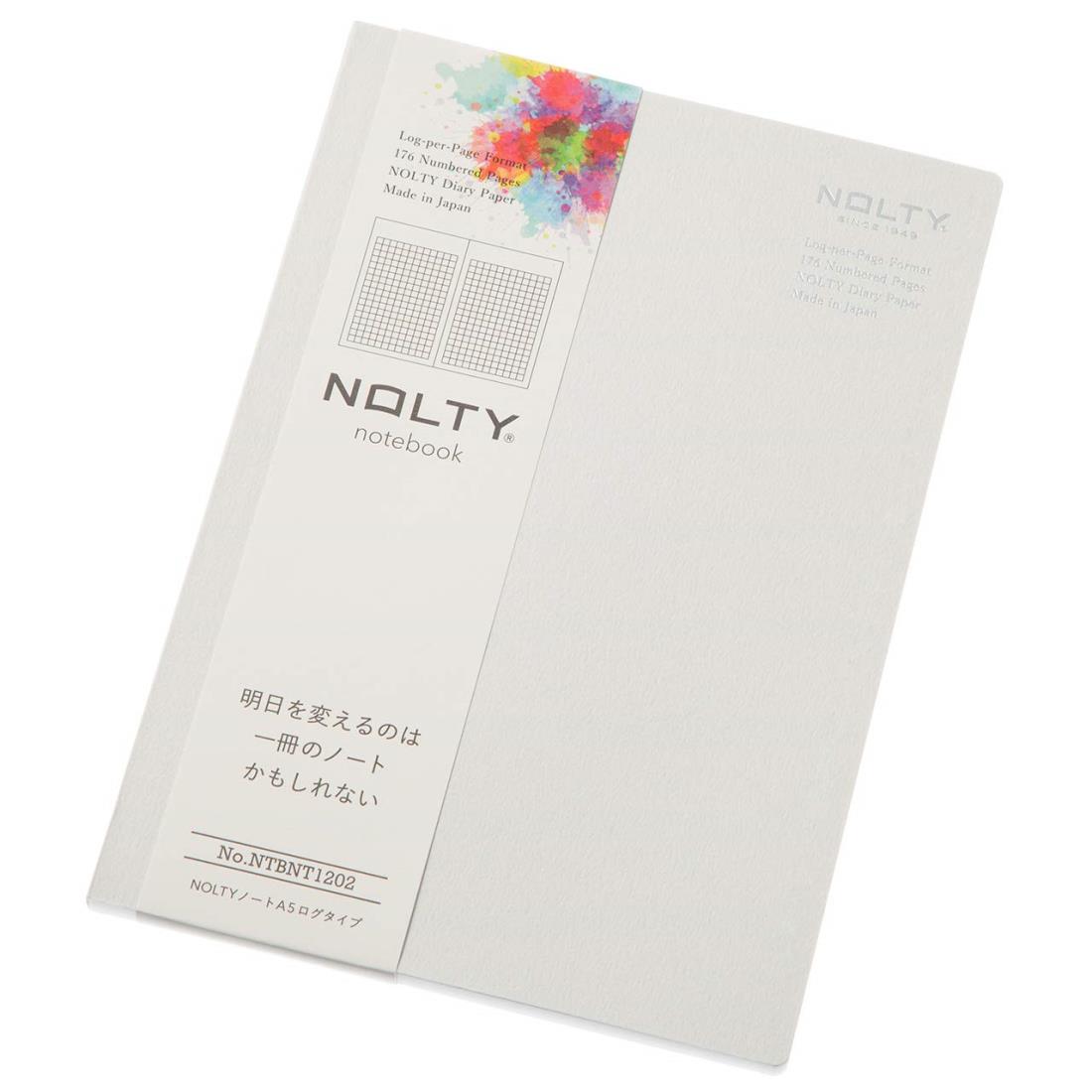 【楽天市場】能率 NOLTY ノルティ ノート A5 ログタイプ 3.5m方眼 グレー NTBNT1202：ここでまーと 楽天市場店