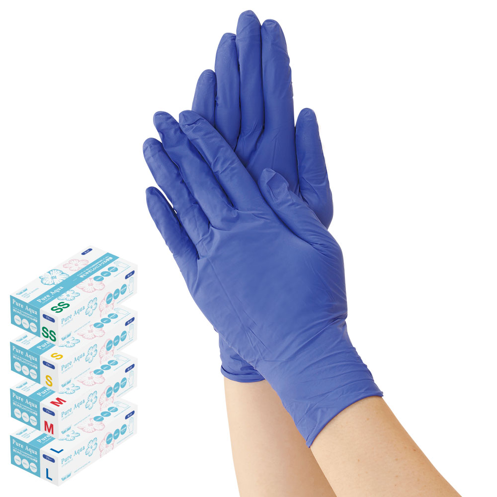 【楽天市場】ニトリルグローブPure Aqua 【ナース グッズ 看護 医療 介護 ナースリー 人気 おすすめ】 16367：ナースリー／白衣 ...