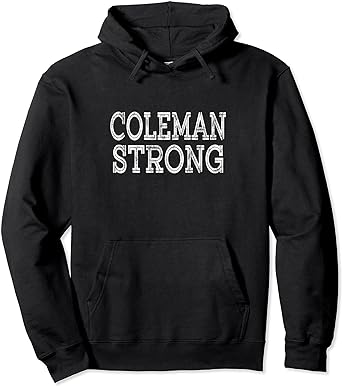 【楽天市場】COLEMAN Strong Squad Family Reunion Last Name Team カスタム パーカー ...