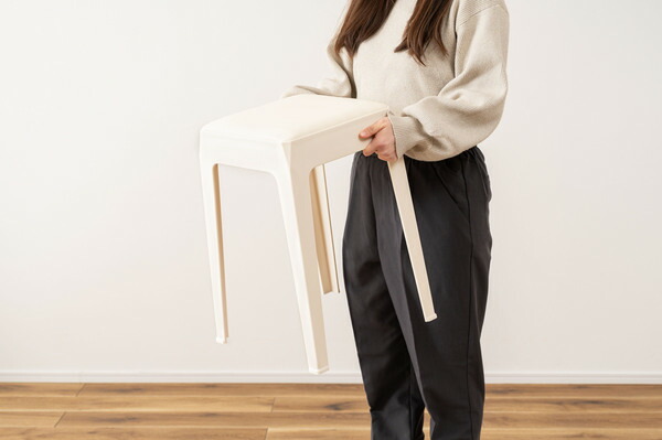 【楽天市場】スツール 完成品 アイボリー PC-732IV 東谷 azumaya おしゃれ 北欧 スタッキング スタッキングスツール いす 異 ...