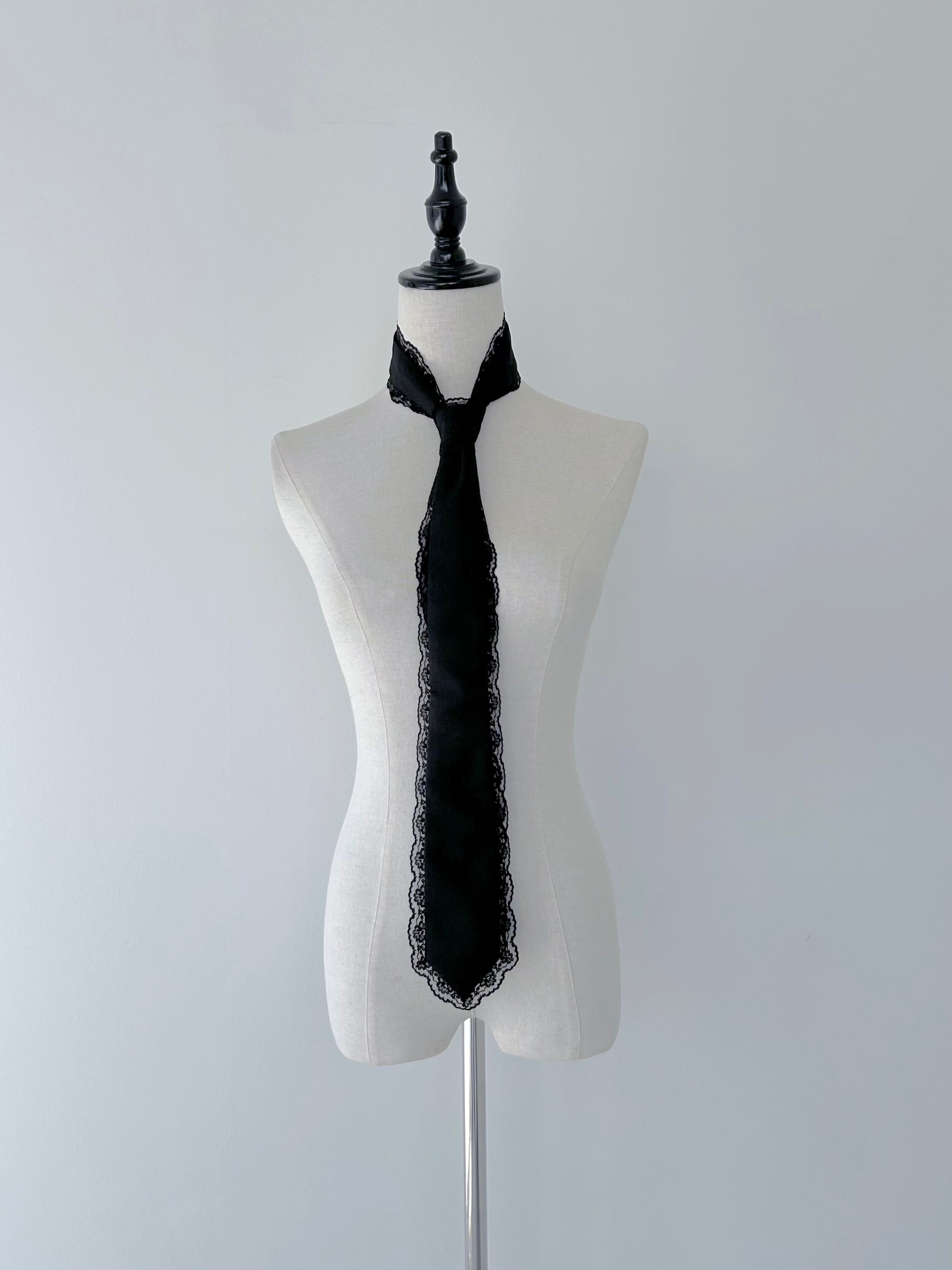 【楽天市場】【sister jane】 Prince Lace Trim Tie シスタージェーン ネクタイ 黒 レース オケージョン ...