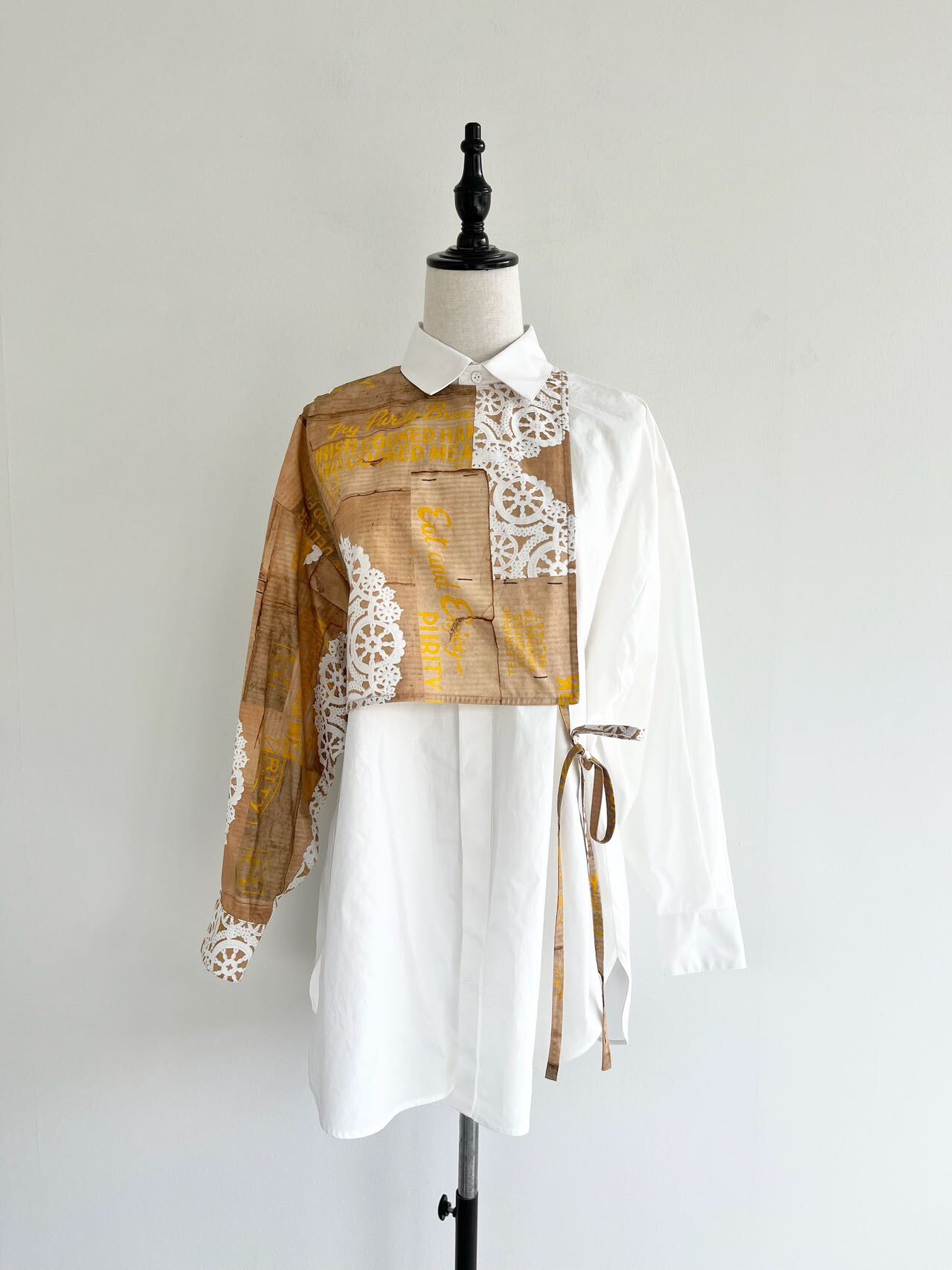 【楽天市場】【mint designs】 PAPER BOX SHIRT ミントデザインズ 42231-PB2TF04 レディース シャツ ブラウス レイヤード White：KOKO