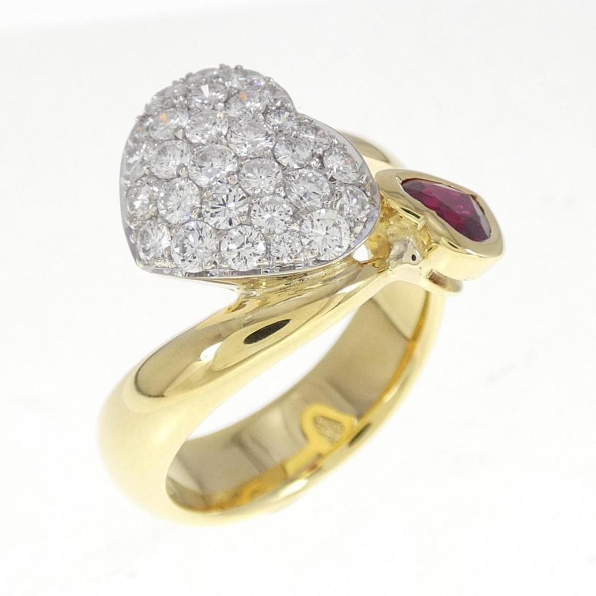 【楽天市場】750YG/750WG ルビー リング【中古】：KOMEHYO ONLINESTORE 楽天市場店