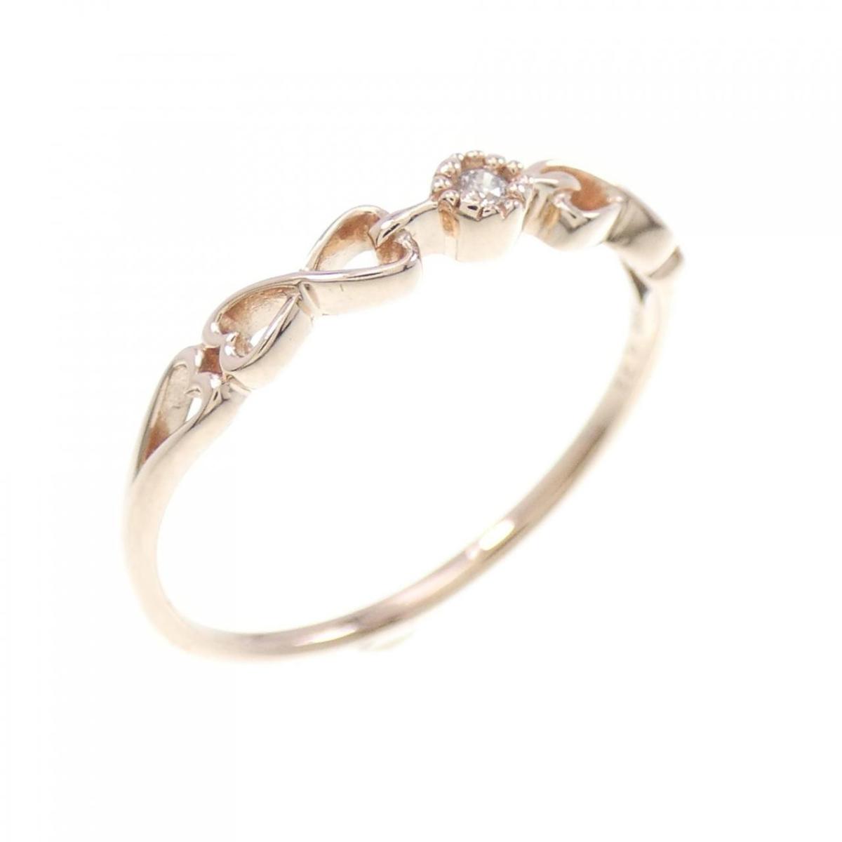 【楽天市場】K10PG ハート ダイヤモンド リング 0.02CT【中古】：KOMEHYO ONLINESTORE 楽天市場店