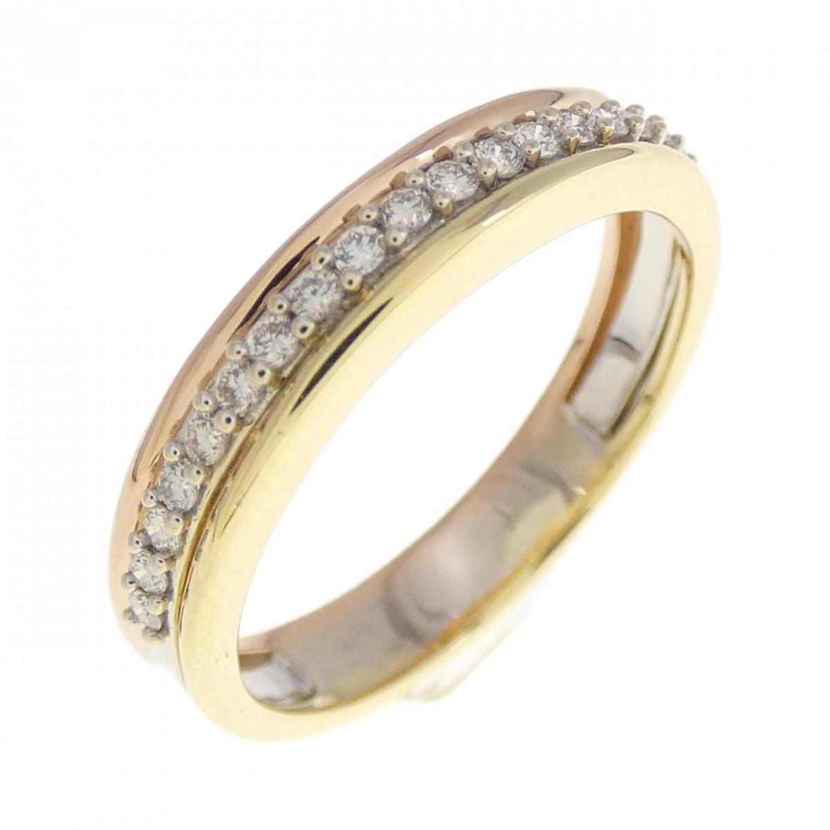 【楽天市場】【KOMEHYO】 K18スリーカラー ダイヤモンド リング 0.15CT【中古】 【コメ兵】：KOMEHYO ONLINESTORE 楽天市場店