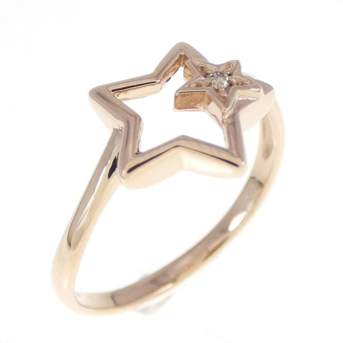 【楽天市場】K10PG スター ダイヤモンド リング 0.01CT【中古】：KOMEHYO ONLINESTORE 楽天市場店