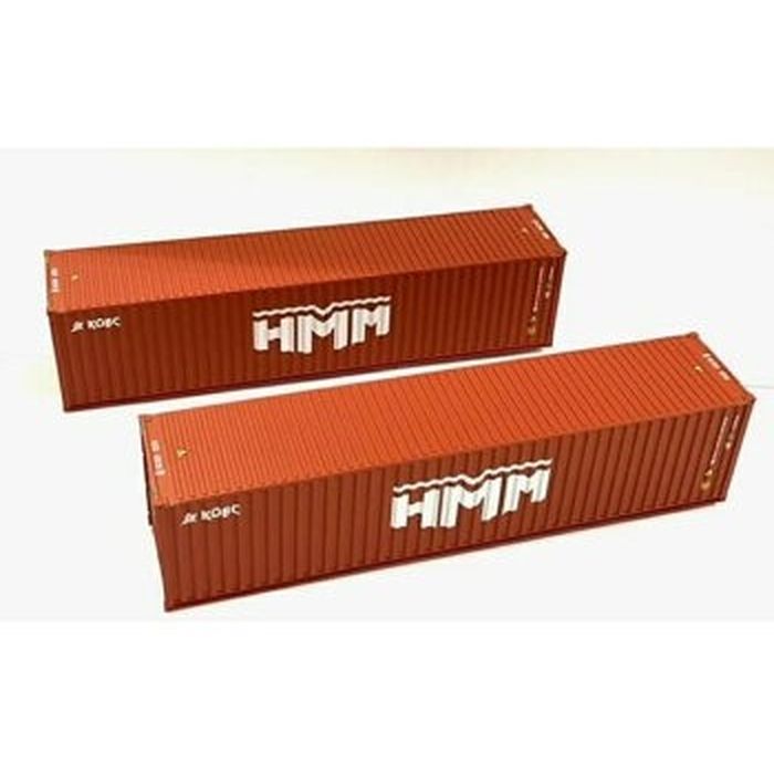 【楽天市場】HOゲージ 海上コンテナシリーズ HMM 40ft 2個入 鉄道模型 モデルアイコン 804B：やるCAN