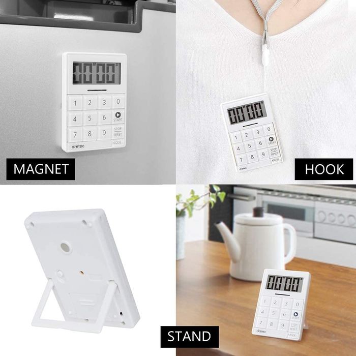 【楽天市場】タイマー デジタル キュービックタイマー 音と光で時間をお知らせ 無音機能付き ホワイト ドリテック T-549WT：やるCAN