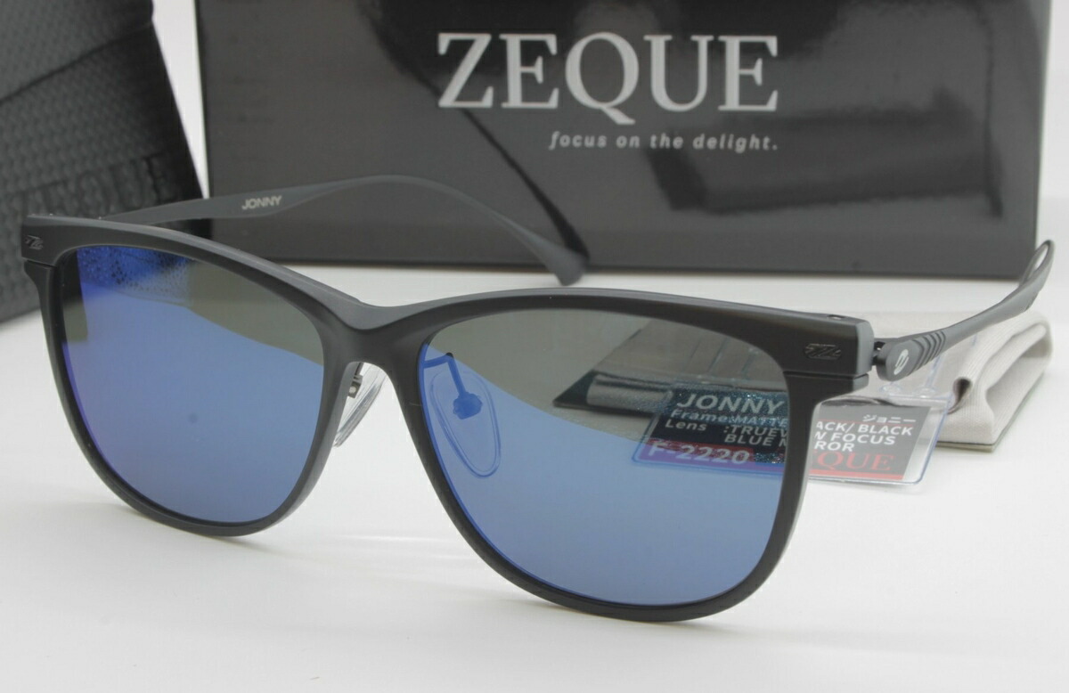 【楽天市場】Zeque ゼクー ZEAL ジールオプティクス 偏光 サングラス JONNY F-2220 MATTE BLACK/BLACK ...
